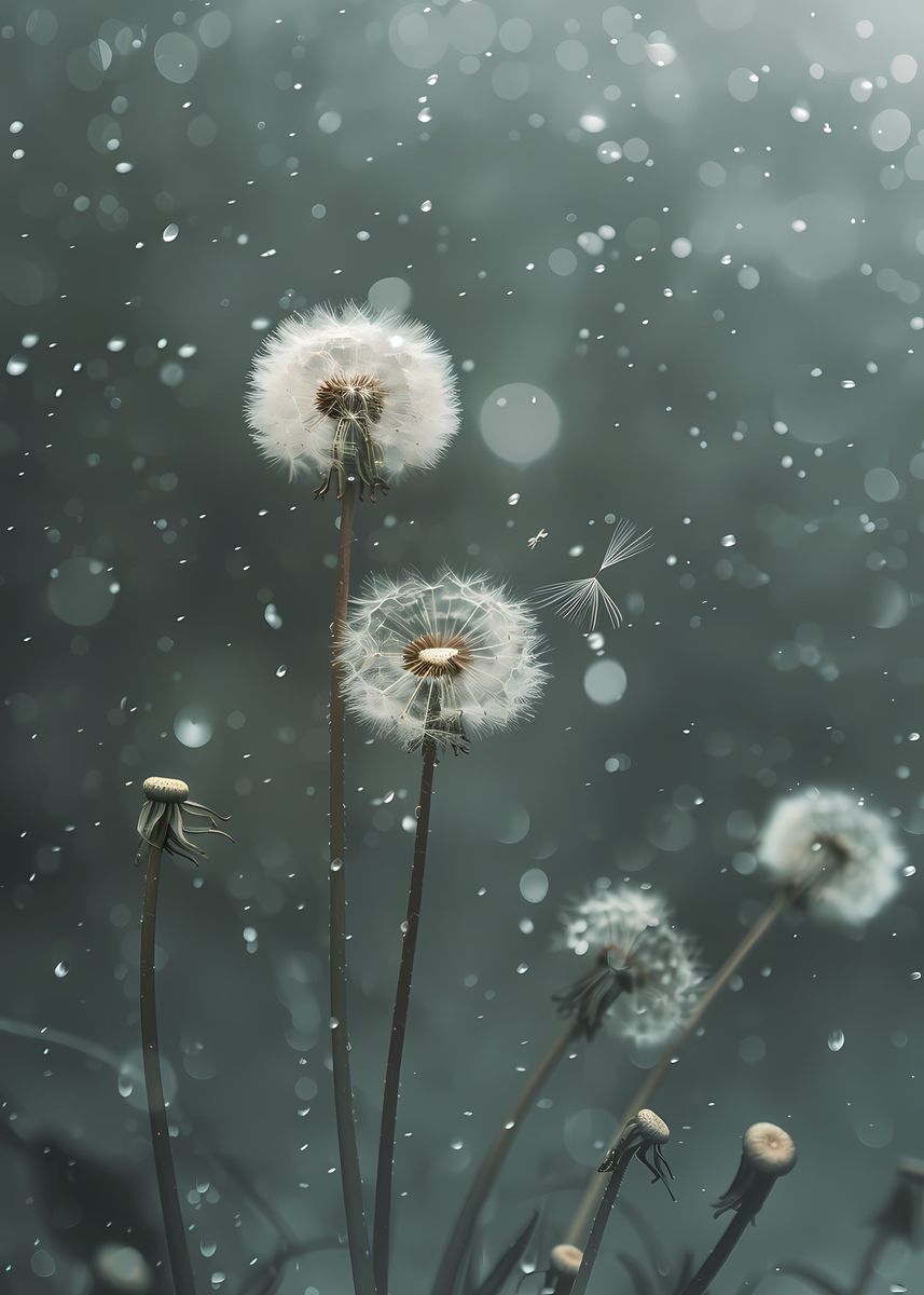 'Pusteblume Natur' Poster, picture, metal print, paint by LifeArtDesign ...