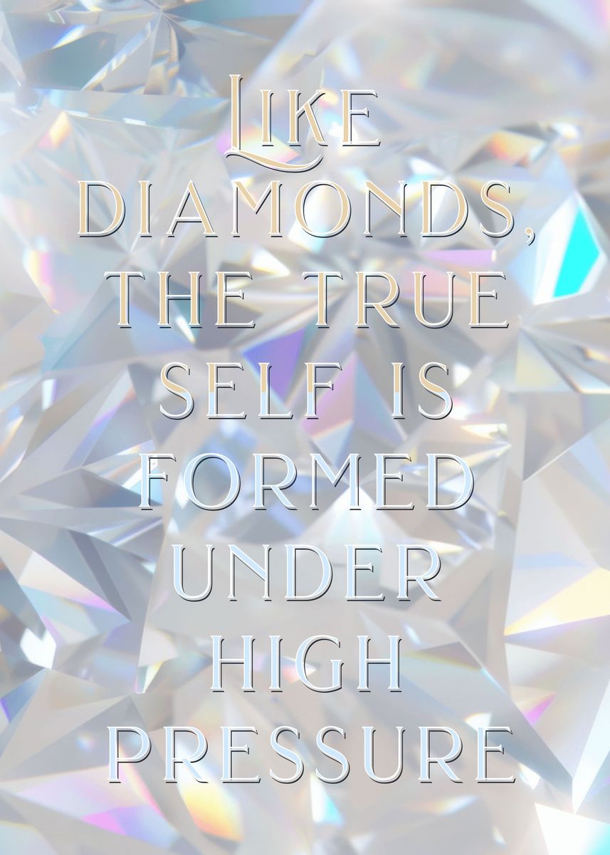 'Like Diamonds Poster' Poster, picture, metal print, paint by Isaac ...