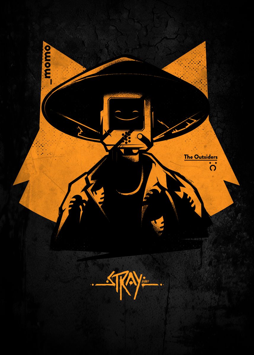 'Momo Graphic' Poster, picture, metal print, paint by Stray | Displate