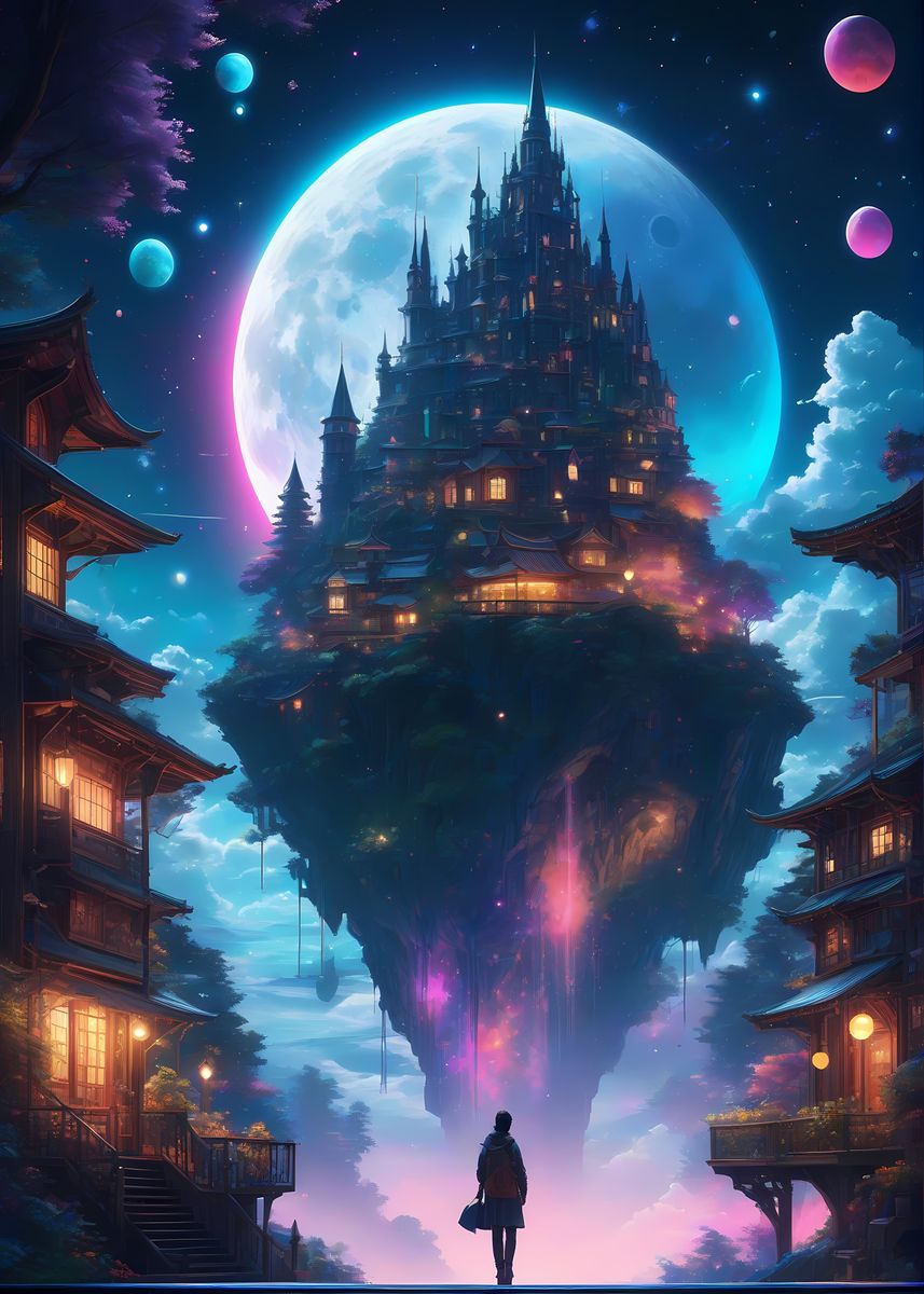 'Imagine' Poster, picture, metal print, paint by Gin Art | Displate