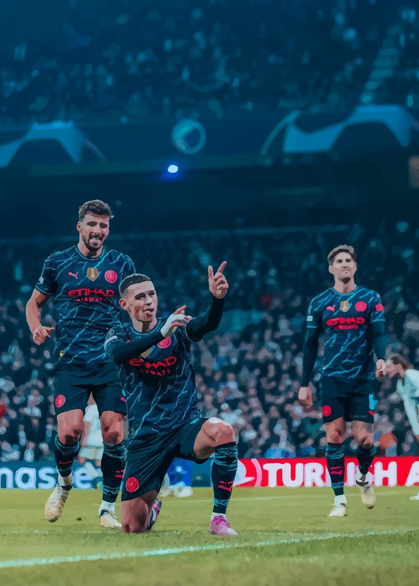 'Phil Foden Sniper ' Poster, picture, metal print, paint by Demiurge ...