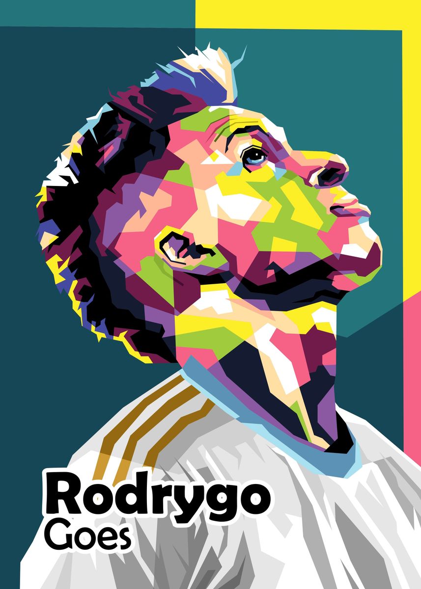 'Football brazil in wpap' Poster, picture, metal print, paint by AMIRUDIN 06 | Displate