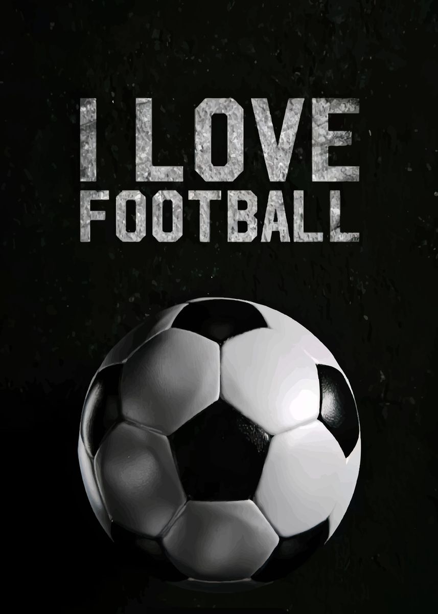 'football' Poster, picture, metal print, paint by ari santoso | Displate
