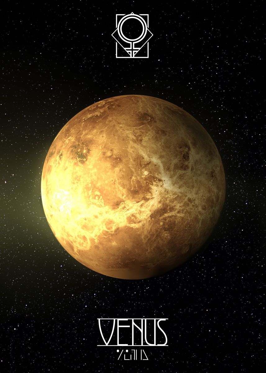'Venus Planet' Poster, picture, metal print, paint by Geometrical ...