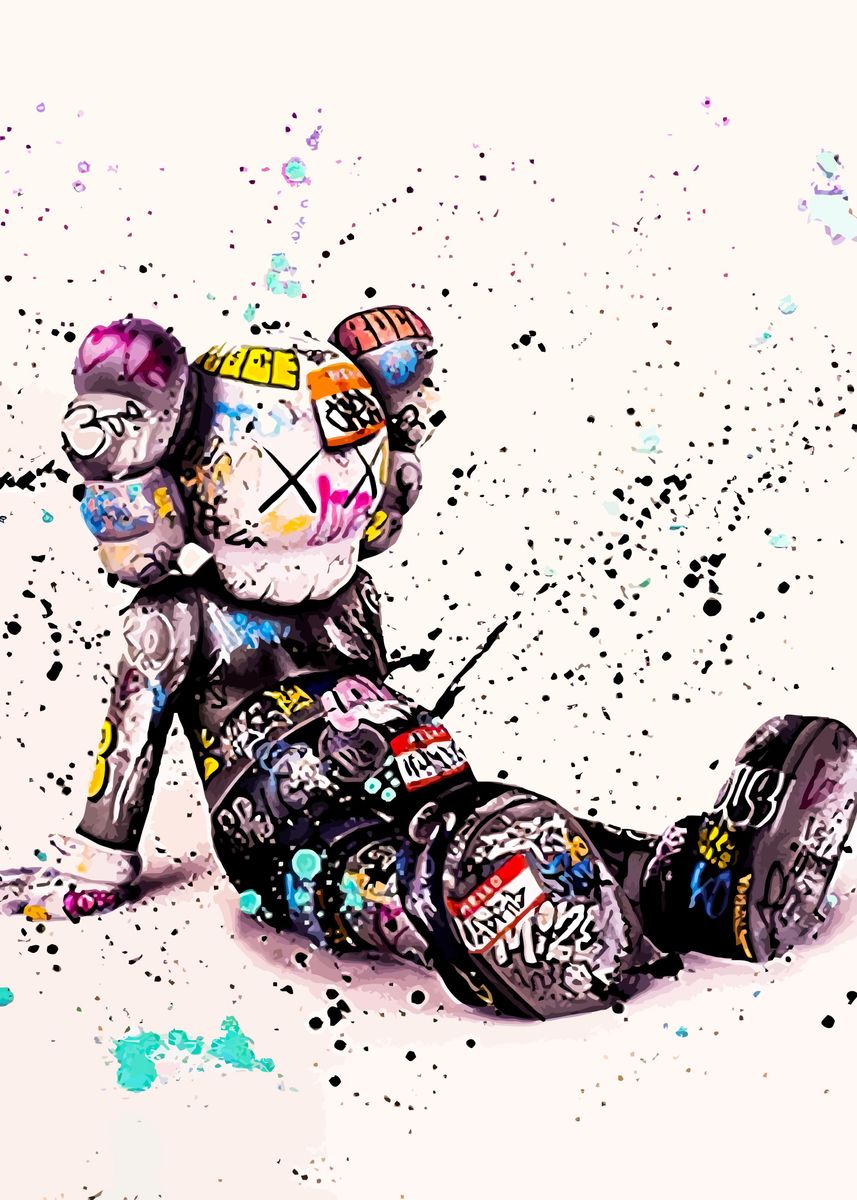 'Kaws' Poster, picture, metal print, paint by BB Creative | Displate
