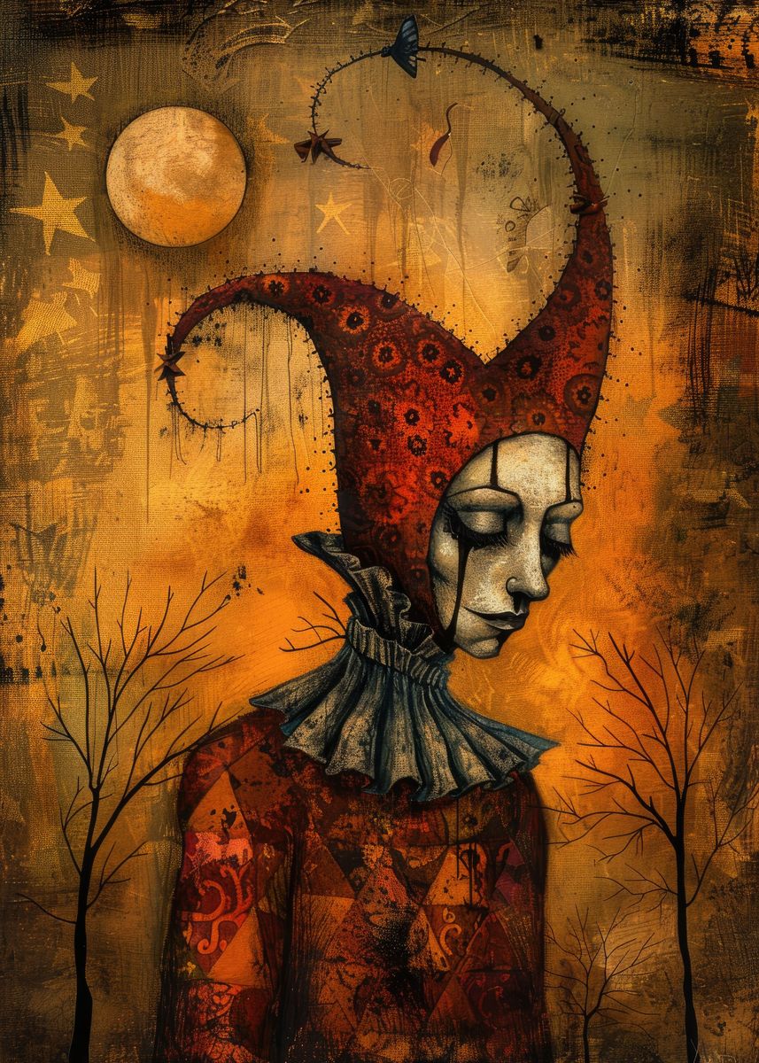 'Court Jester' Poster, picture, metal print, paint by Mezma and Azzayal ...