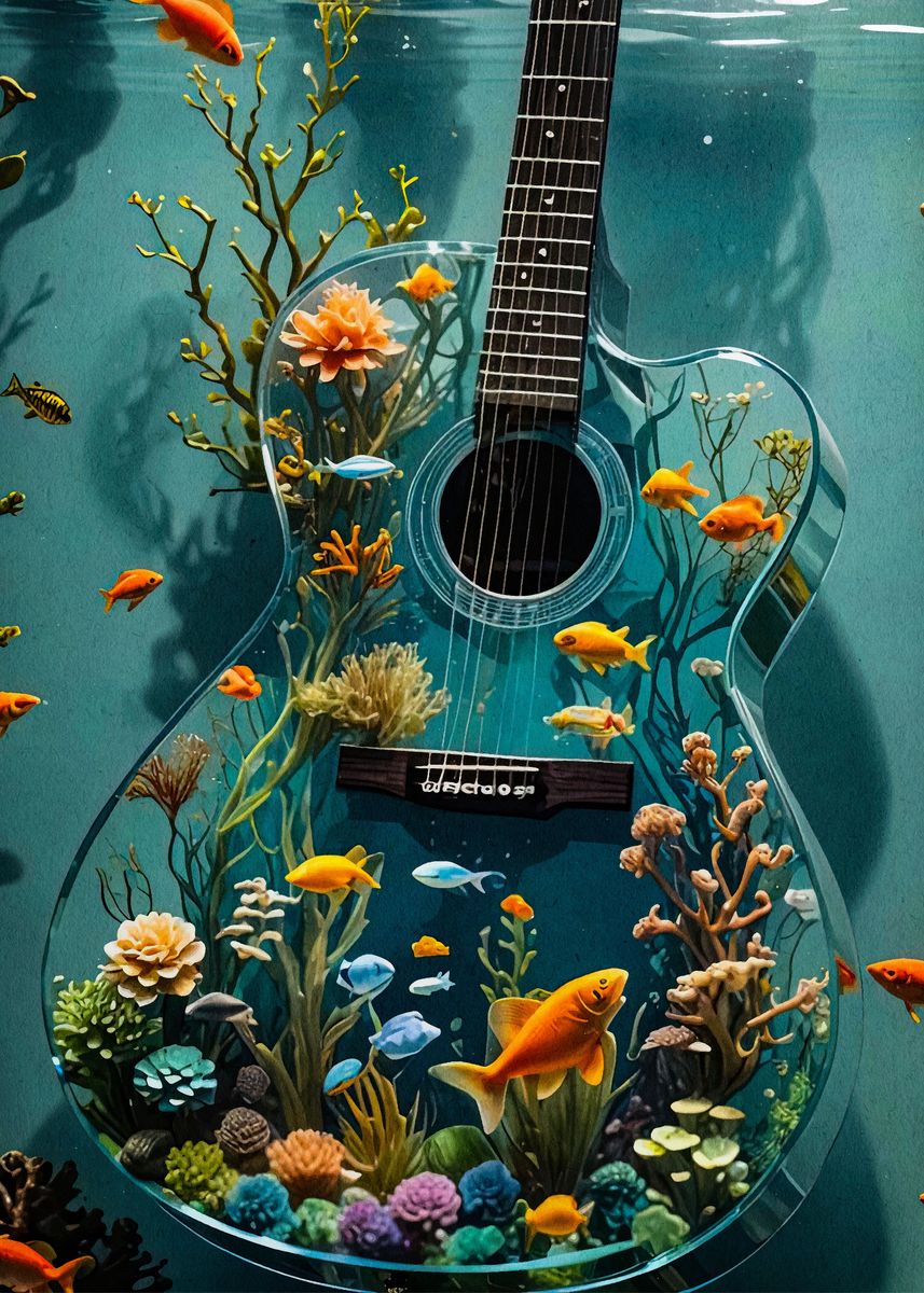 'arpeggios on contemplation' Poster, picture, metal print, paint by ...