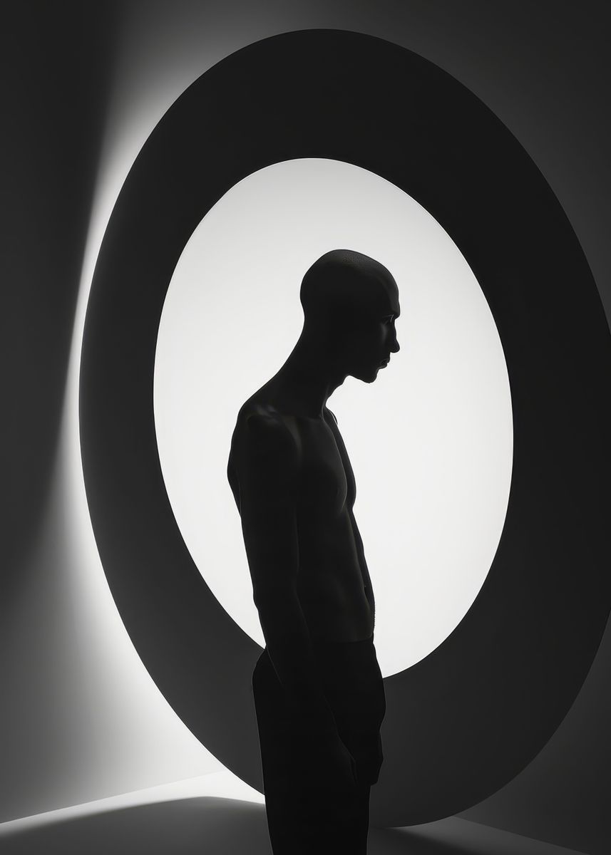 'Oval Elegance' Poster, picture, metal print, paint by Zach | Displate