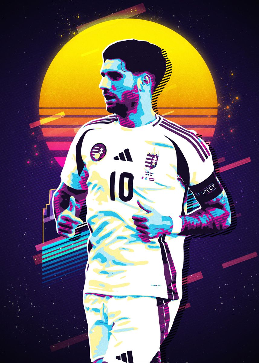 'Dominik Szoboszlai' Poster, picture, metal print, paint by Tran Duc ...