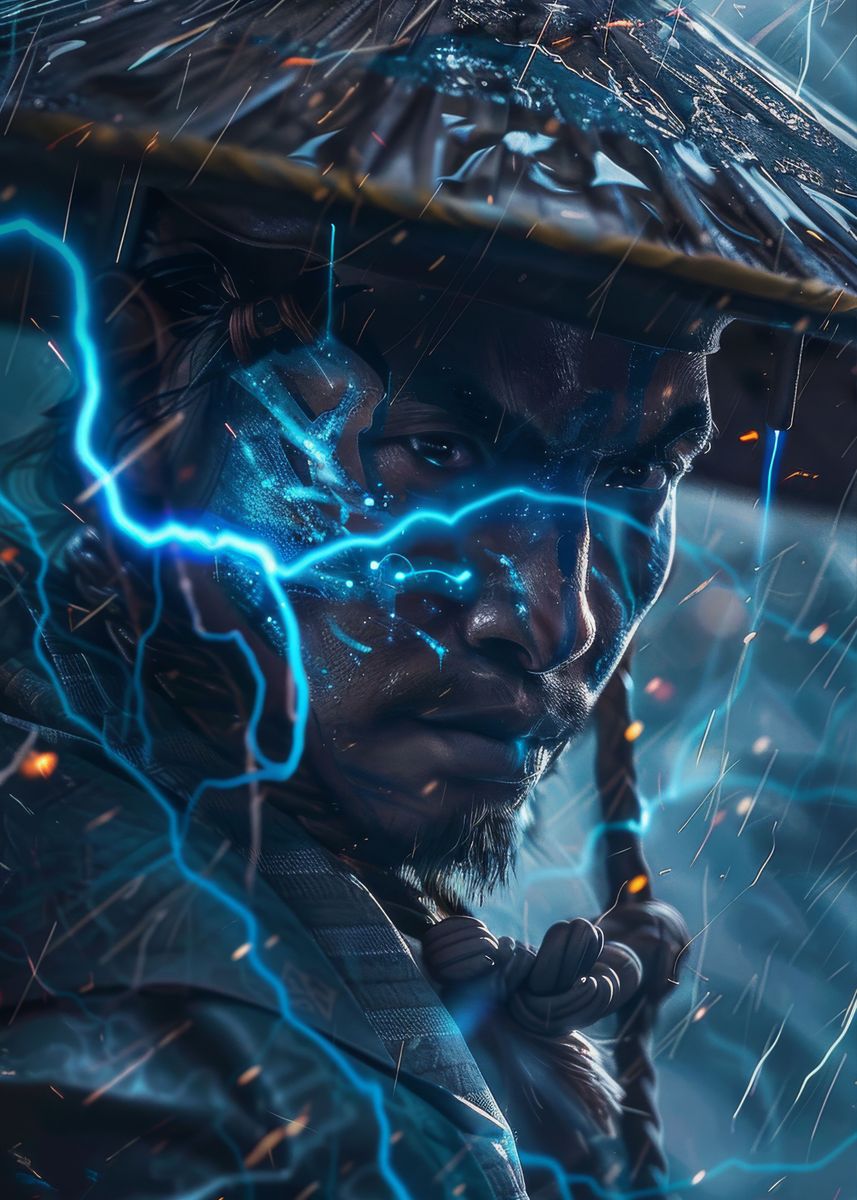 'Storm spirit hero' Poster, picture, metal print, paint by Japanese ...