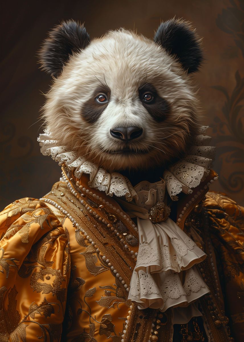 'The Majestic Panda' Poster, picture, metal print, paint by Notorious ...