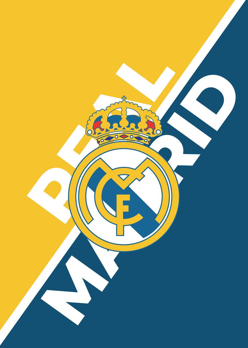 'hala madrid' Poster, picture, metal print, paint by Deni Firkins ...