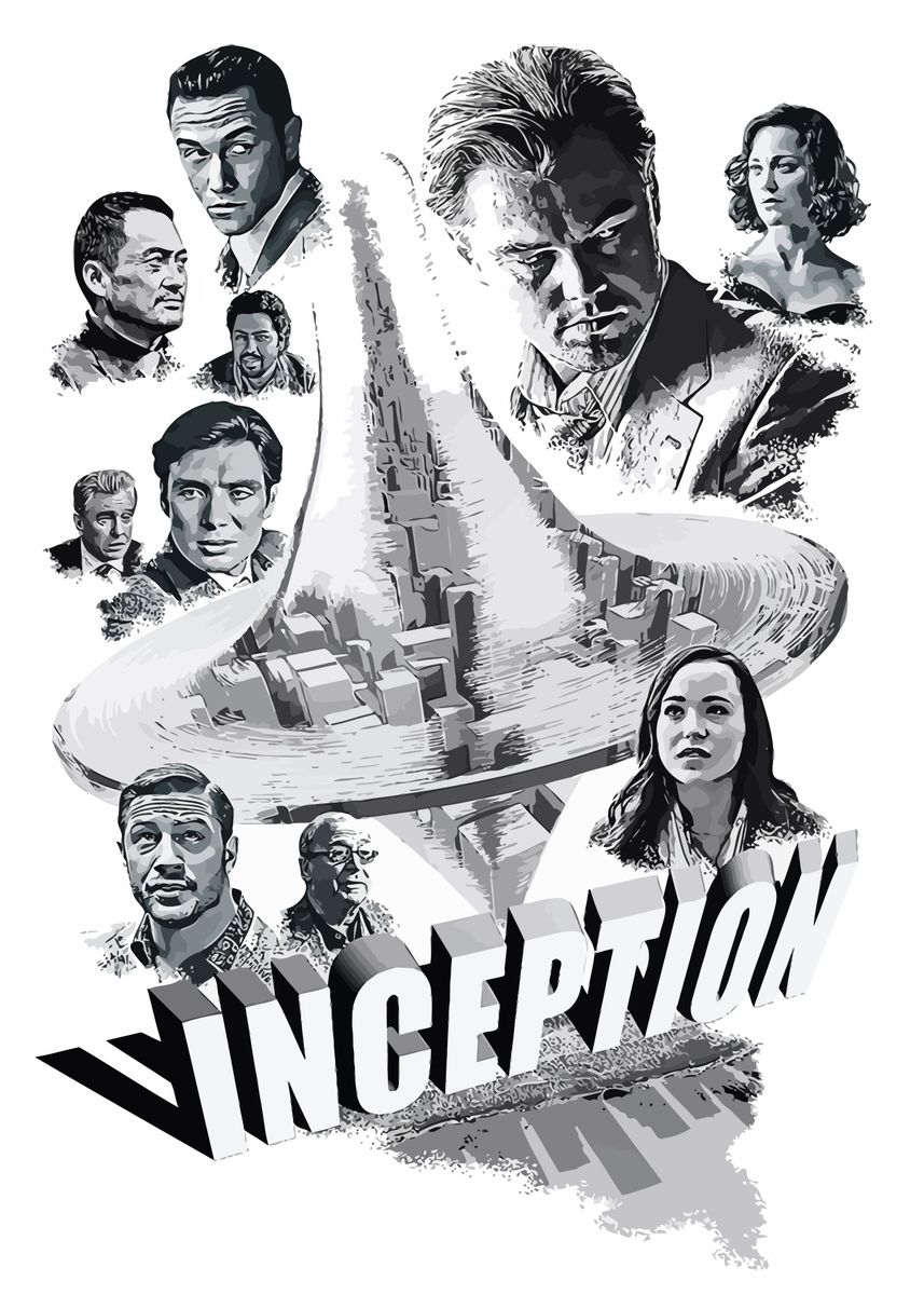 'Inception' Poster, picture, metal print, paint by Ace | Displate