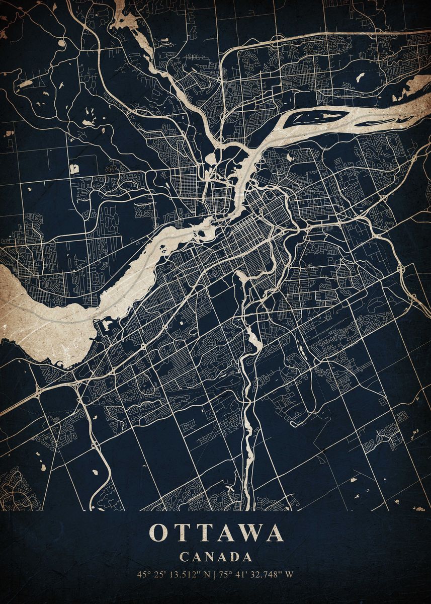 'Ottawa United States' Poster, picture, metal print, paint by Kenzo ...