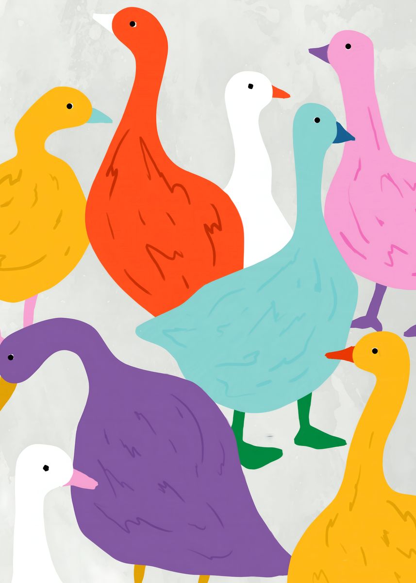 'Duck Around Find Out' Poster, picture, metal print, paint by 83 ...