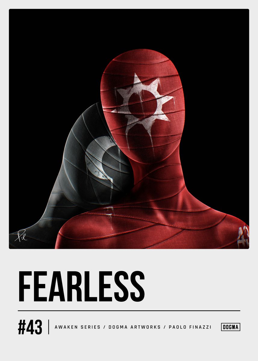 'Fearless' Poster, picture, metal print, paint by Dogma | Displate