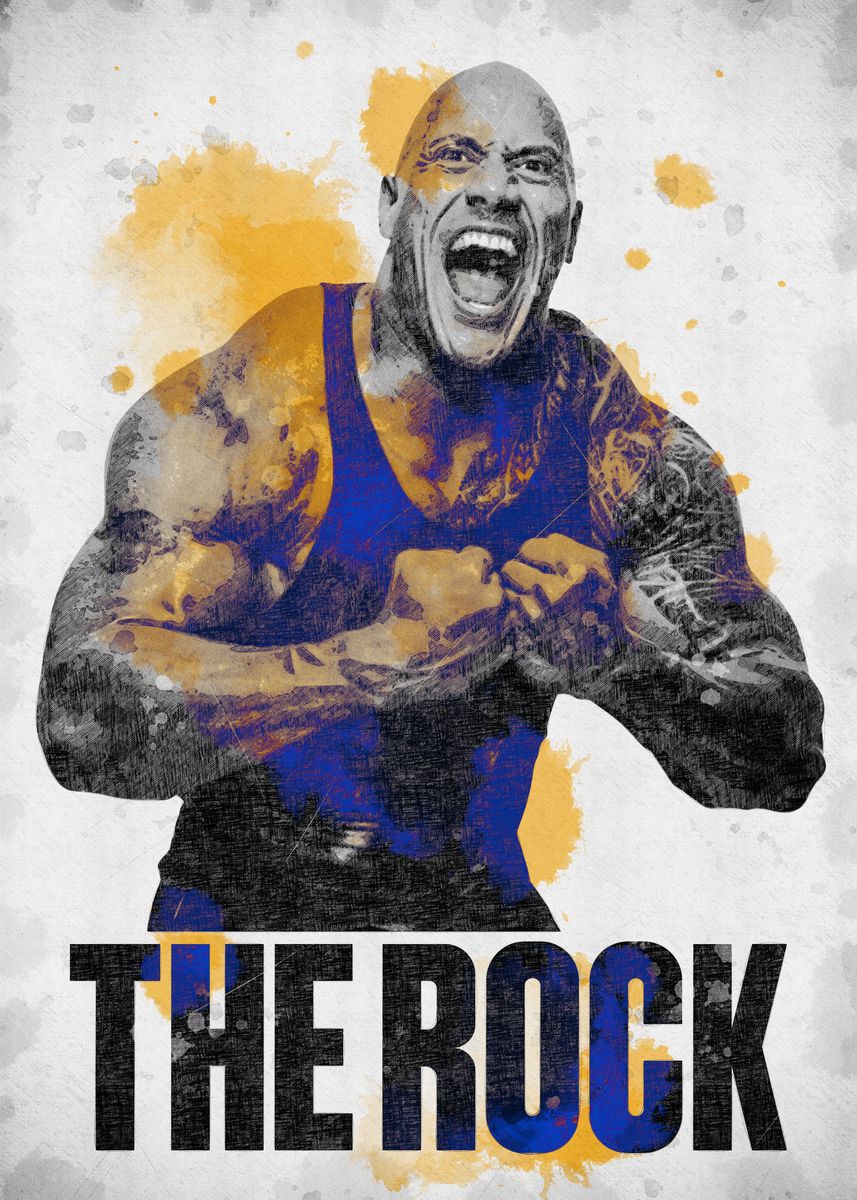 'THE ROCK ' Poster, picture, metal print, paint by awesome posters ...