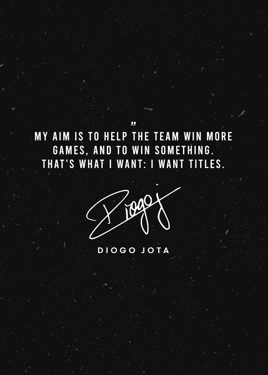 'Diogo Jota ' Poster, picture, metal print, paint by Angela Andrea ...