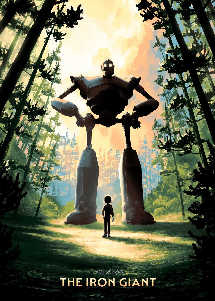 'the iron giant' Poster, picture, metal print, paint by vera sulistyo ...