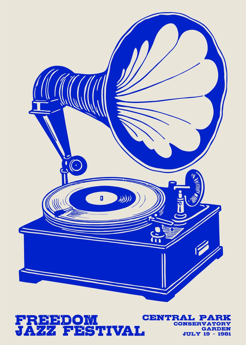 'Freedom Jazz Festival' Poster, picture, metal print, paint by ...