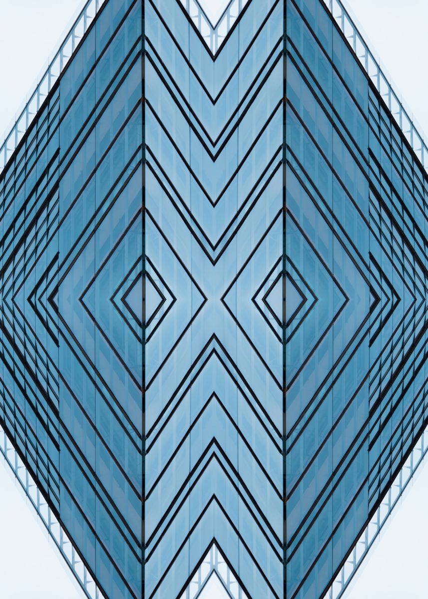 'Symmetrical Diamonds 10' Poster, picture, metal print, paint by Mirror ...