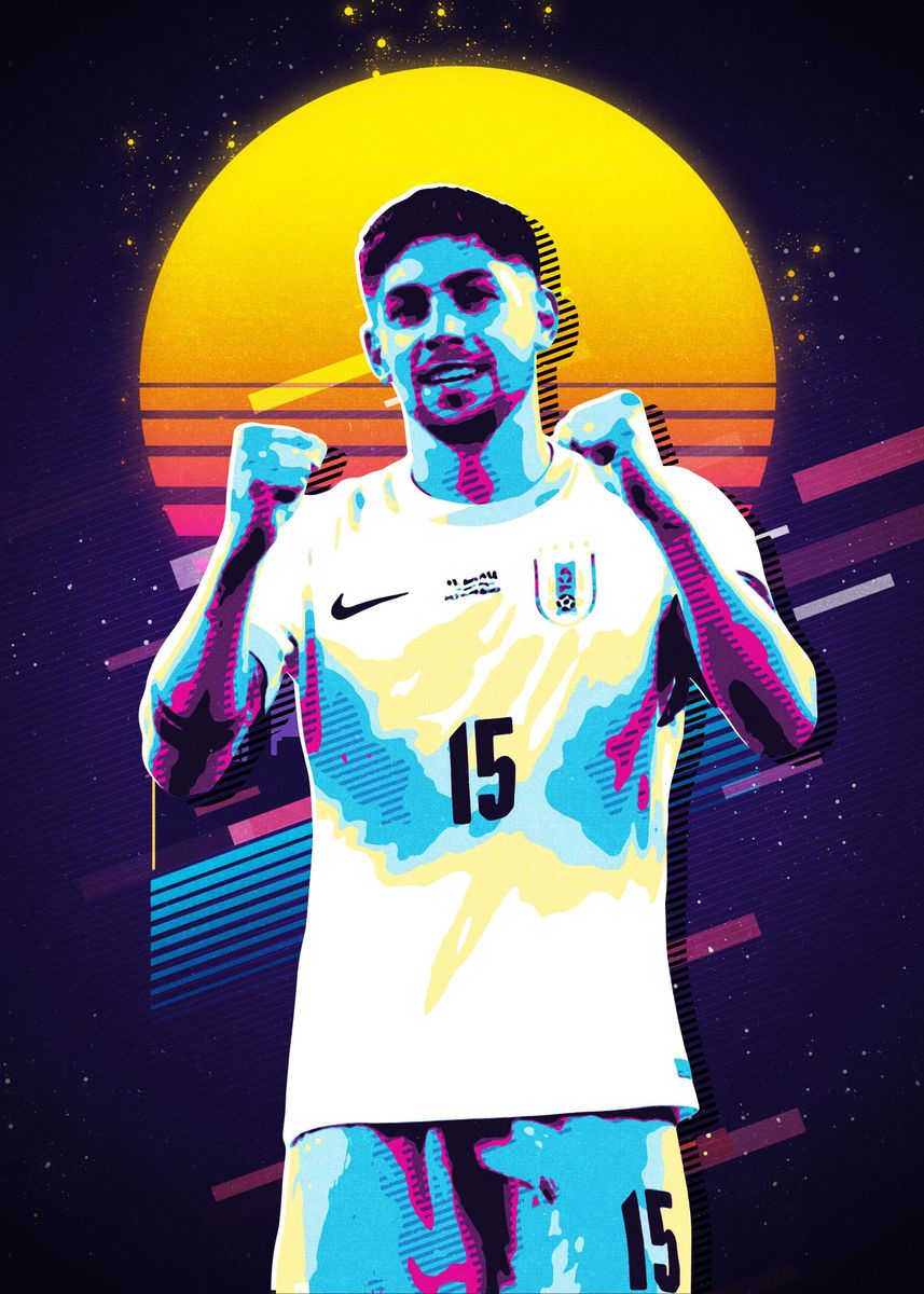 'Federico Valverde' Poster, picture, metal print, paint by Tran Duc ...