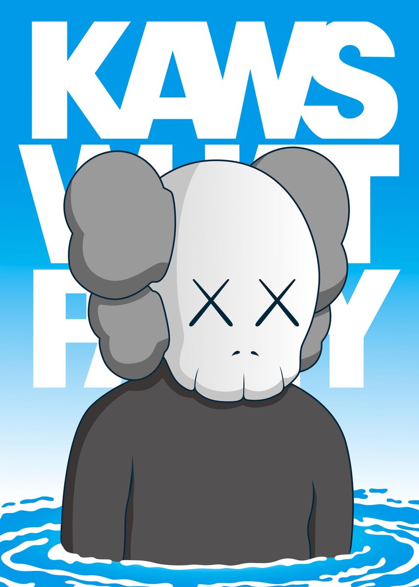 'Kaws' Poster, picture, metal print, paint by george | Displate
