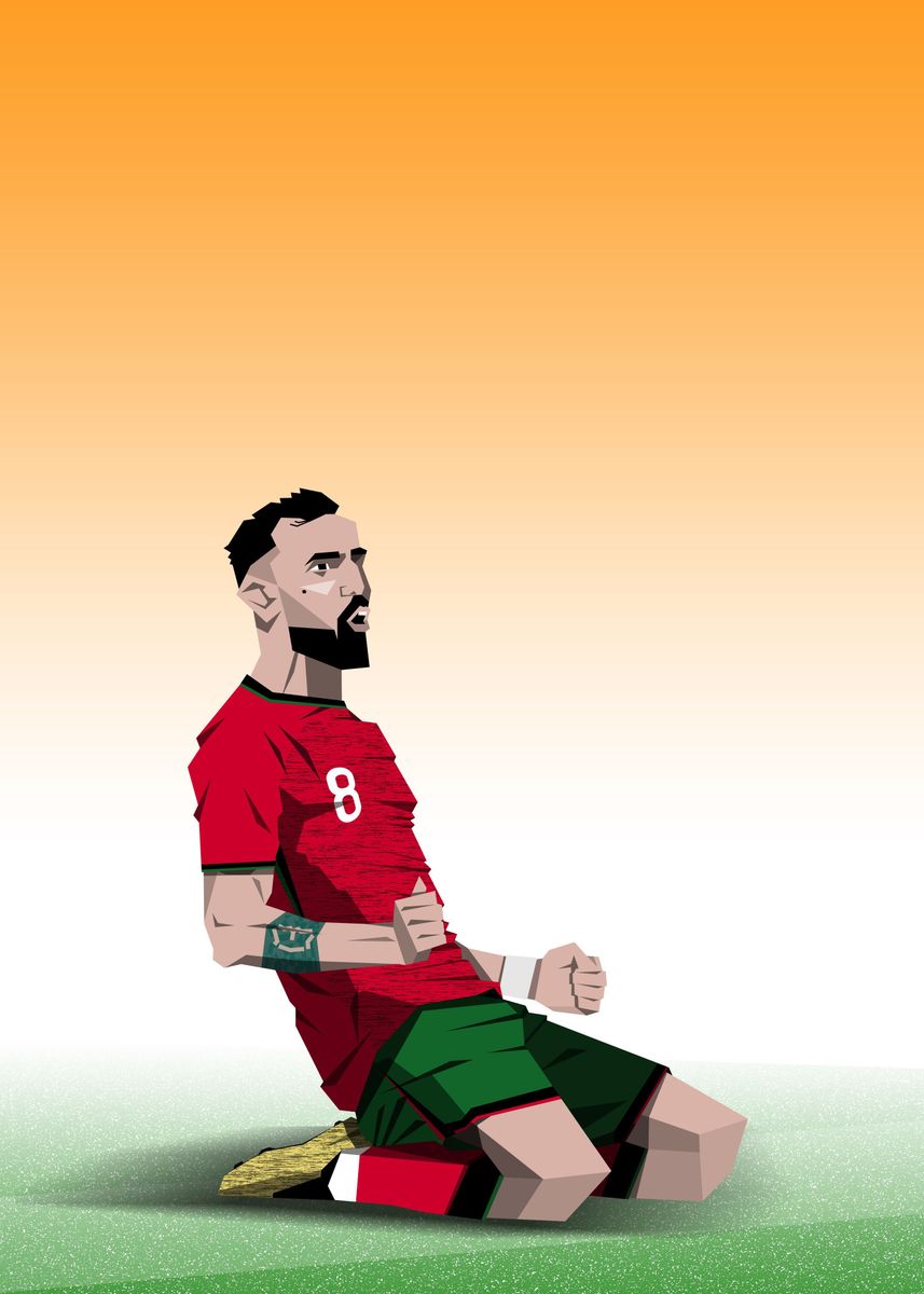 'Bruno' Poster, picture, metal print, paint by Mahmoud Elghannam | Displate