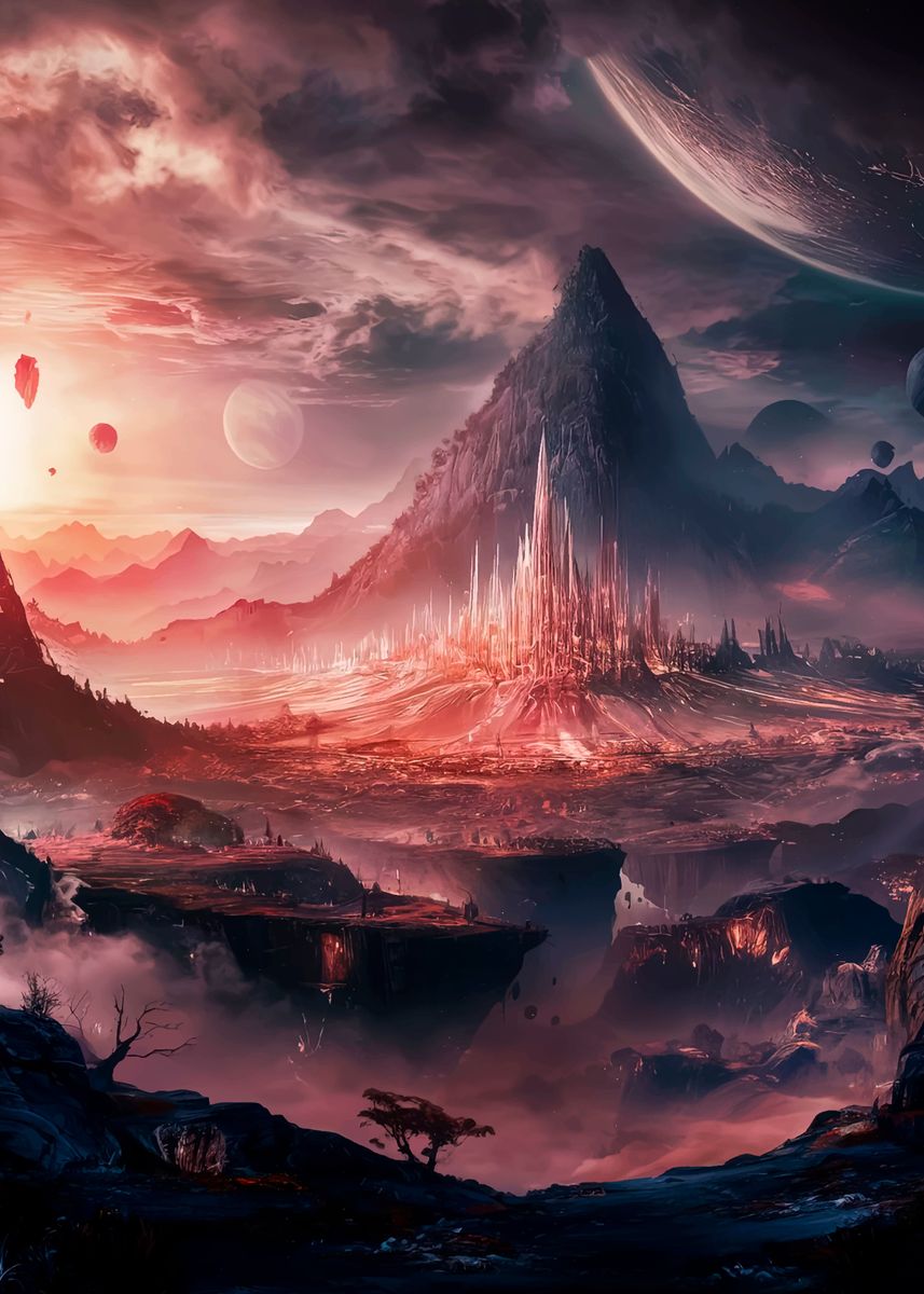 'Cosmic Horizon' Poster, picture, metal print, paint by James Garcia ...