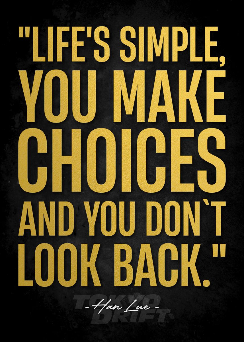 'Life is Simple by Han Lue' Poster, picture, metal print, paint by wise ...