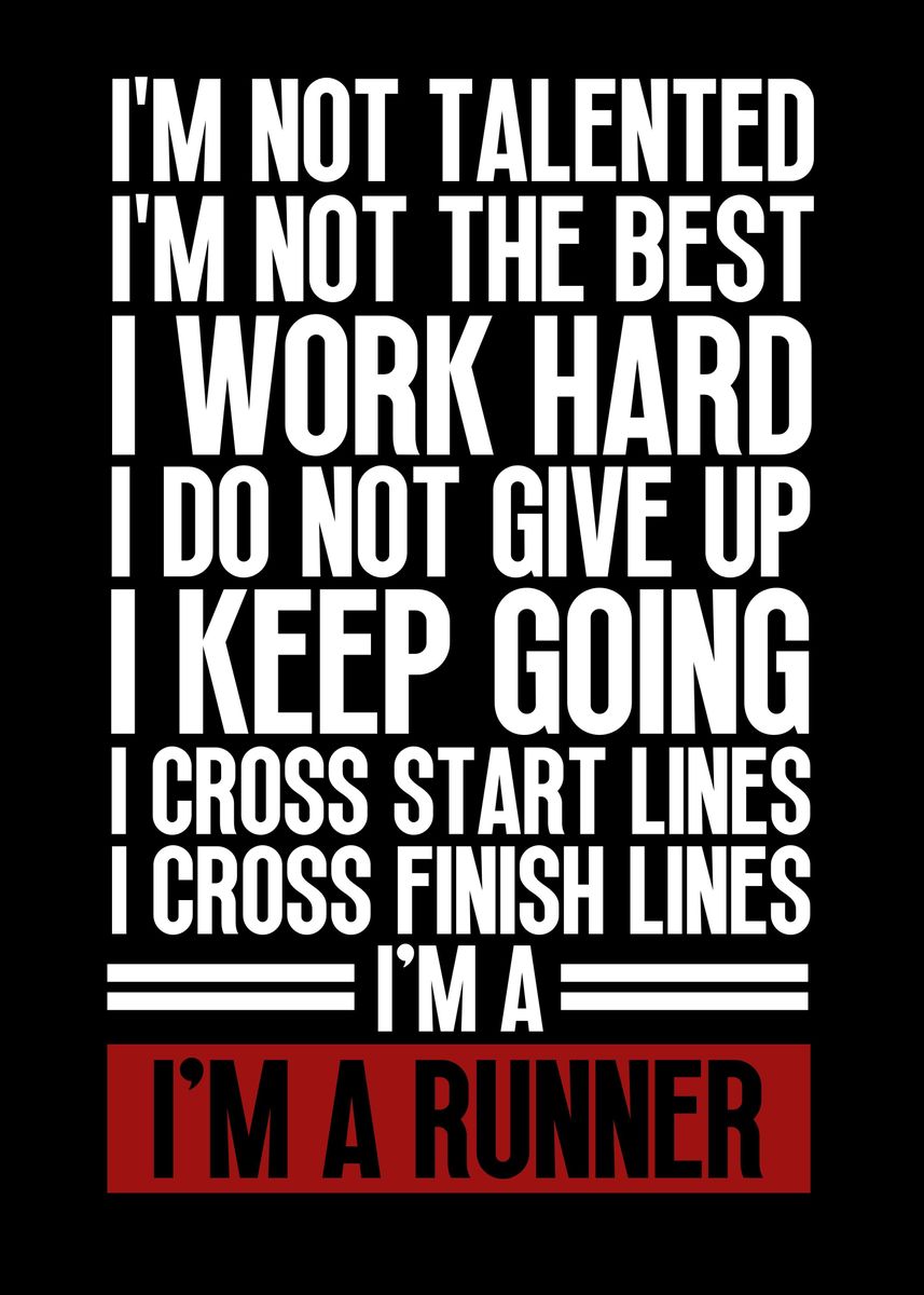 'Runner Inspiration' Poster, picture, metal print, paint by Nae | Displate