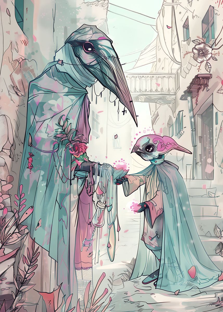 'The Plague' Poster, picture, metal print, paint by Adam Brooq | Displate