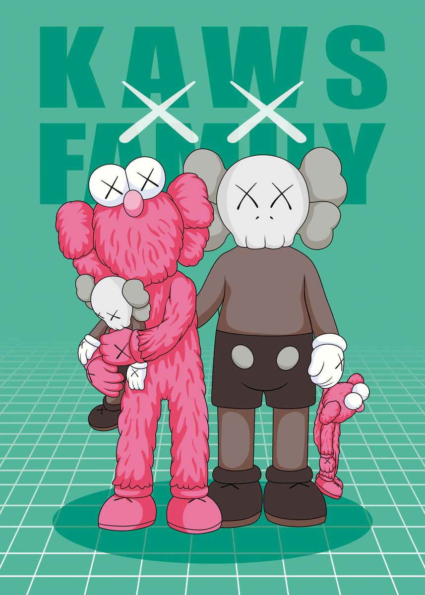 'Kaws Family' Poster, picture, metal print, paint by Baron Alfonzo ...