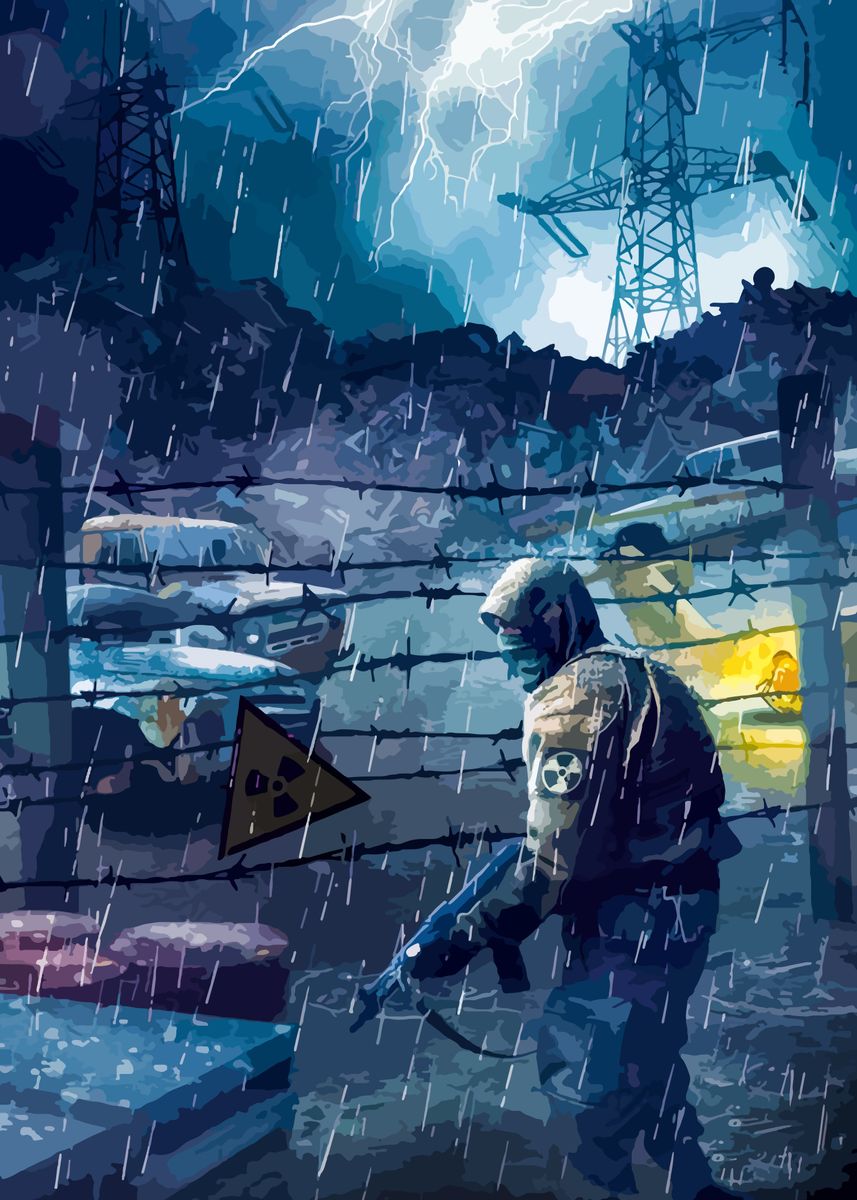 'Stalker game' Poster, picture, metal print, paint by Nevaeh | Displate