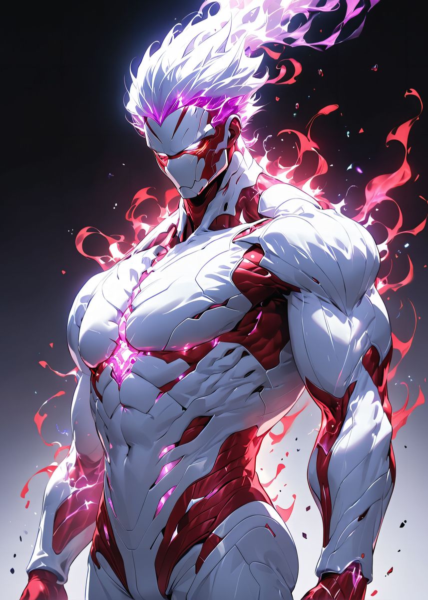 'Rach the white assassin' Poster, picture, metal print, paint by aigoar ...