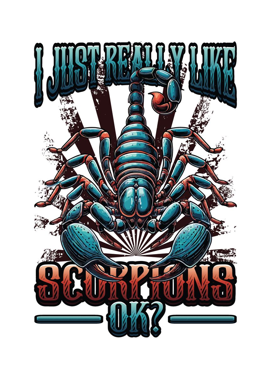 'Really Like Scorpions' Poster, picture, metal print, paint by Sascha ...