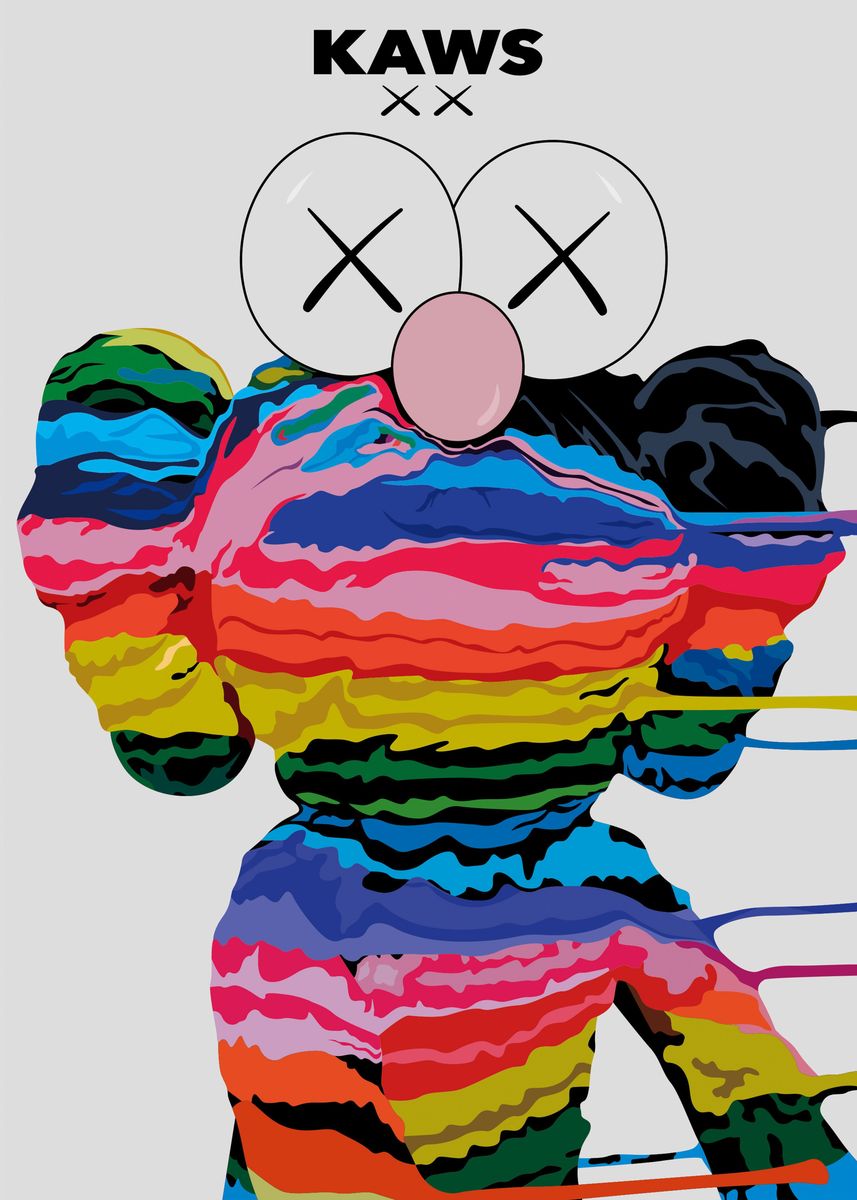 'Kaws' Poster, picture, metal print, paint by Baron Alfonzo | Displate