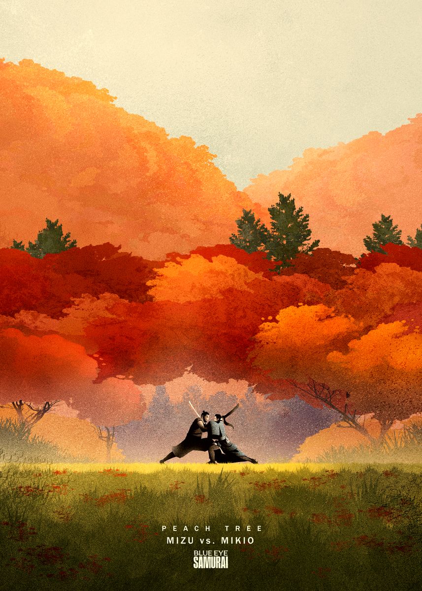 'Mizu vs Mikio' Poster, picture, metal print, paint by Blue Eye Samurai ...