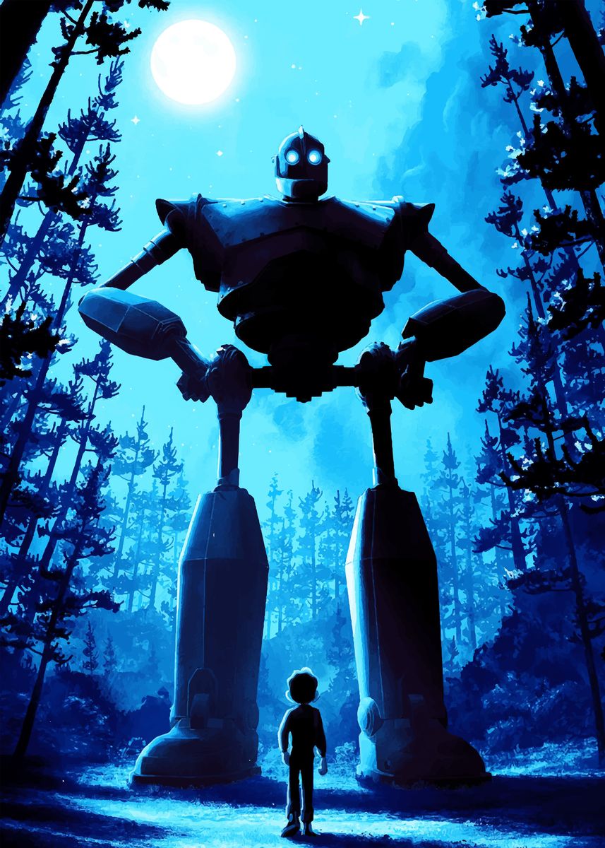'the iron giant' Poster, picture, metal print, paint by vera sulistyo ...