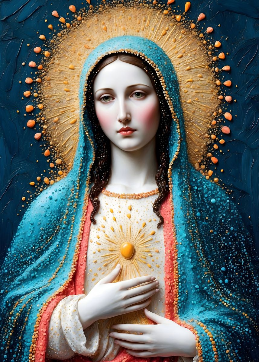 'Blessed Grace' Poster, picture, metal print, paint by sekarayu | Displate