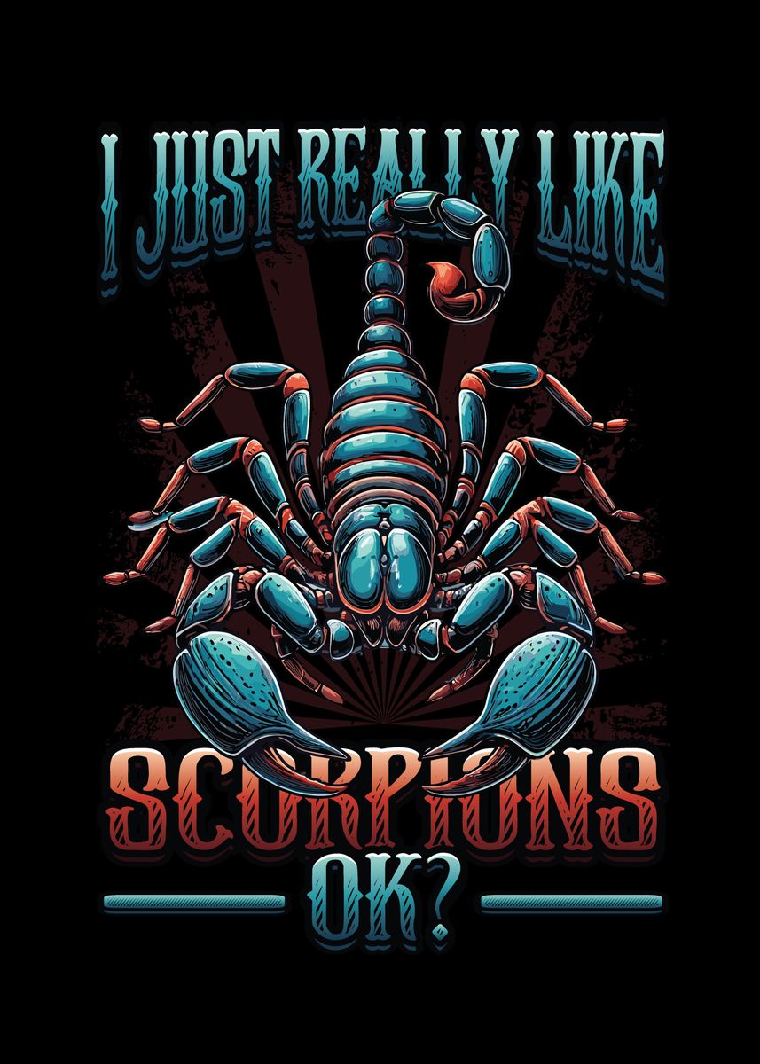 'Really Like Scorpions' Poster, picture, metal print, paint by Sascha ...