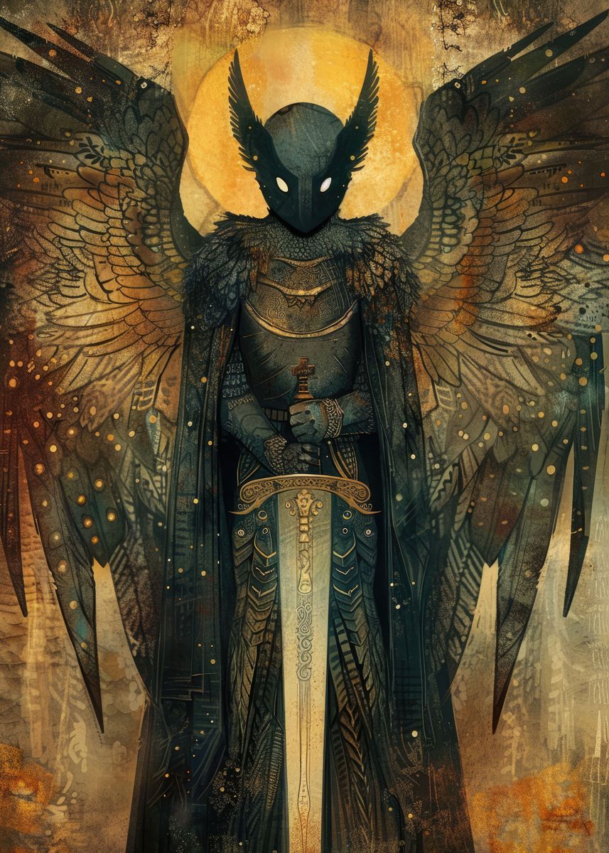 'Guardian Angel' Poster, picture, metal print, paint by Mezma and ...