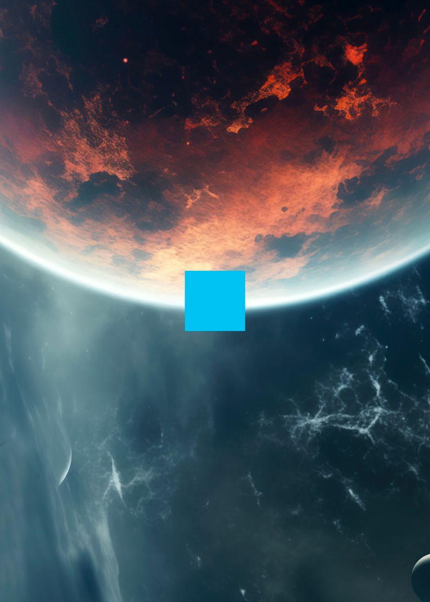 'ZIMA BLUE Mars' Poster, picture, metal print, paint by Antonio ...