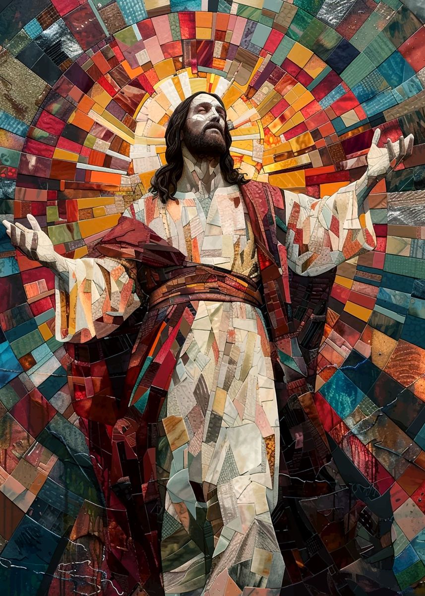 'Jesus Christ' Poster, picture, metal print, paint by anhvivuha | Displate