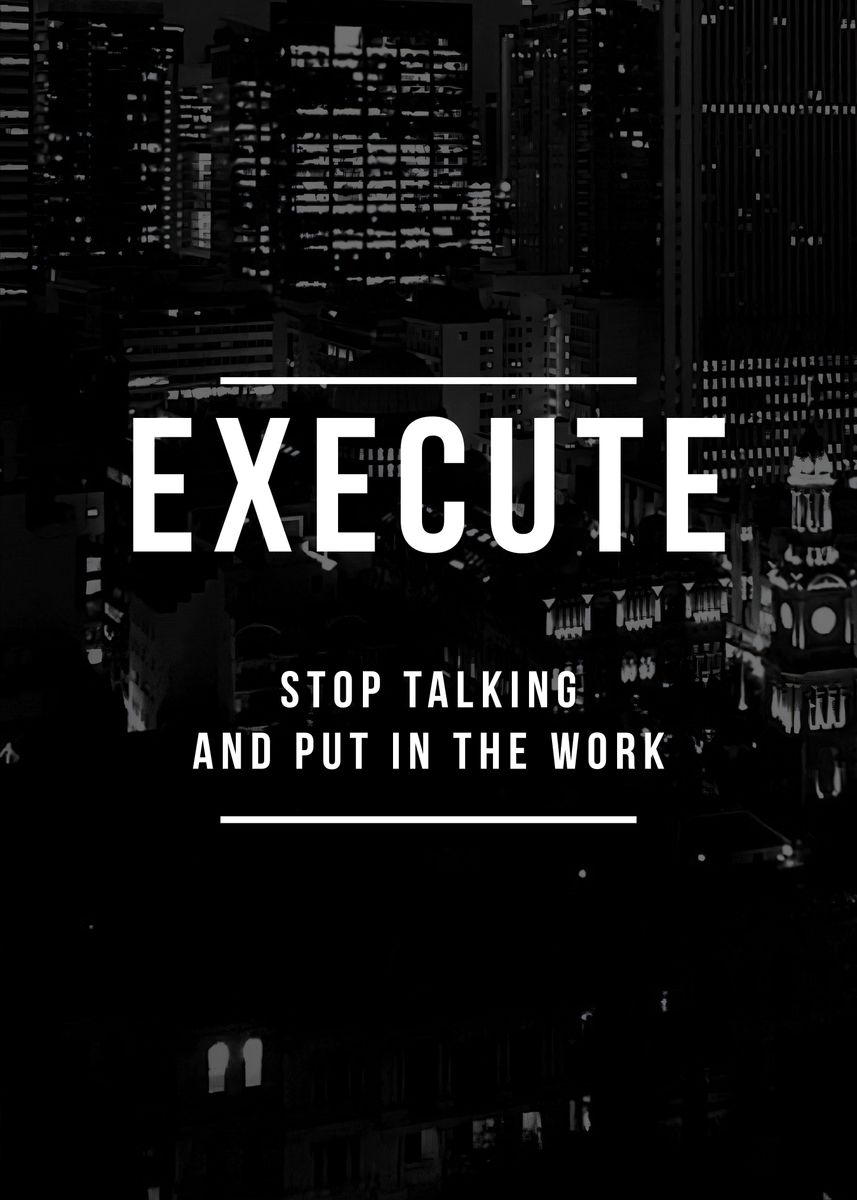 'Execute' Poster, picture, metal print, paint by Angel Ethereal | Displate