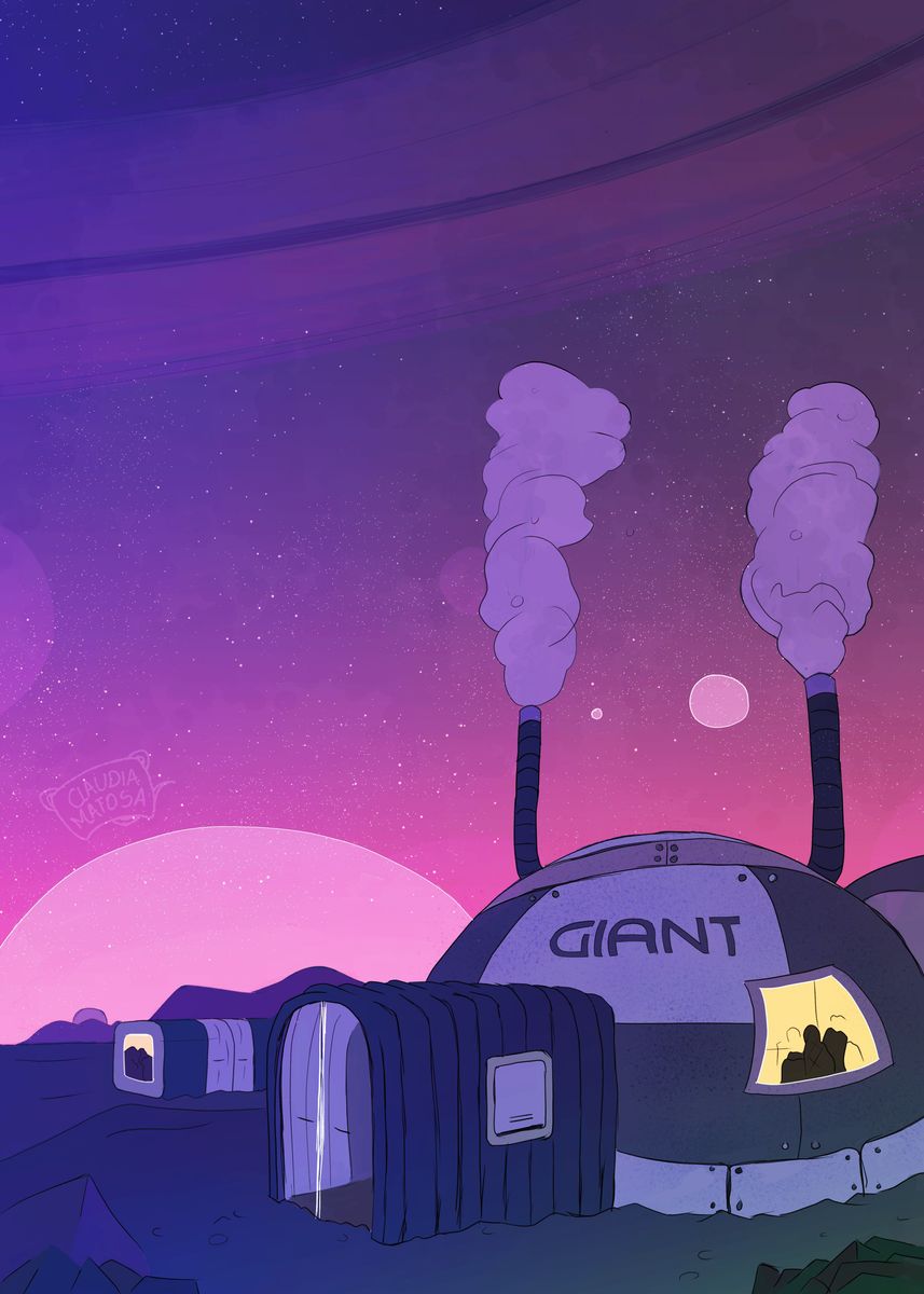 'Titan Colony Living' Poster, picture, metal print, paint by Claudia ...