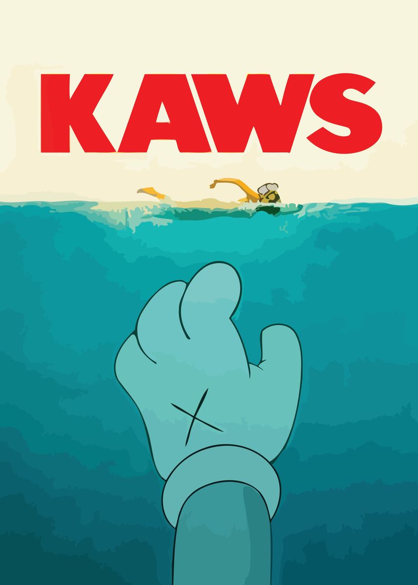 'Kaws' Poster, picture, metal print, paint by BB Creative | Displate