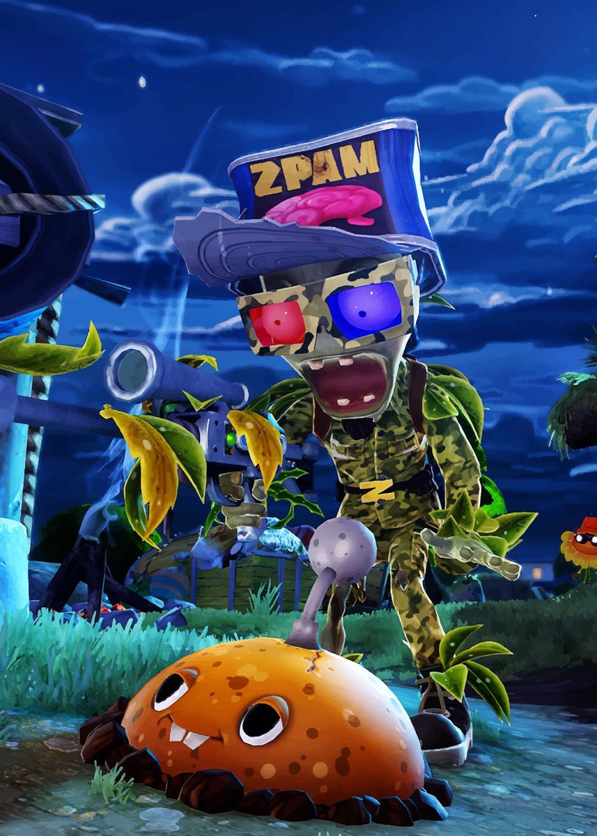 'Plants vs Zombies' Poster, picture, metal print, paint by hens art ...