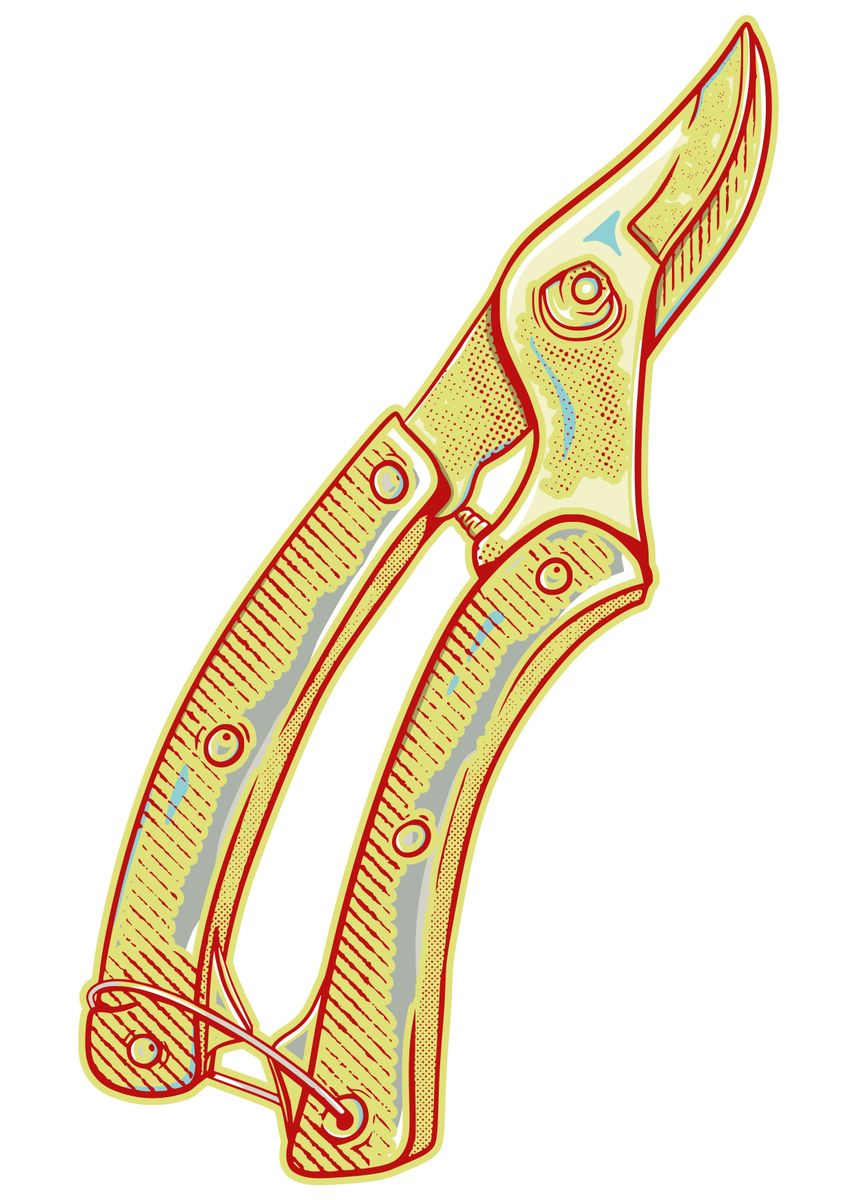 'Gardening Secateurs' Poster, picture, metal print, paint by mailbox ...