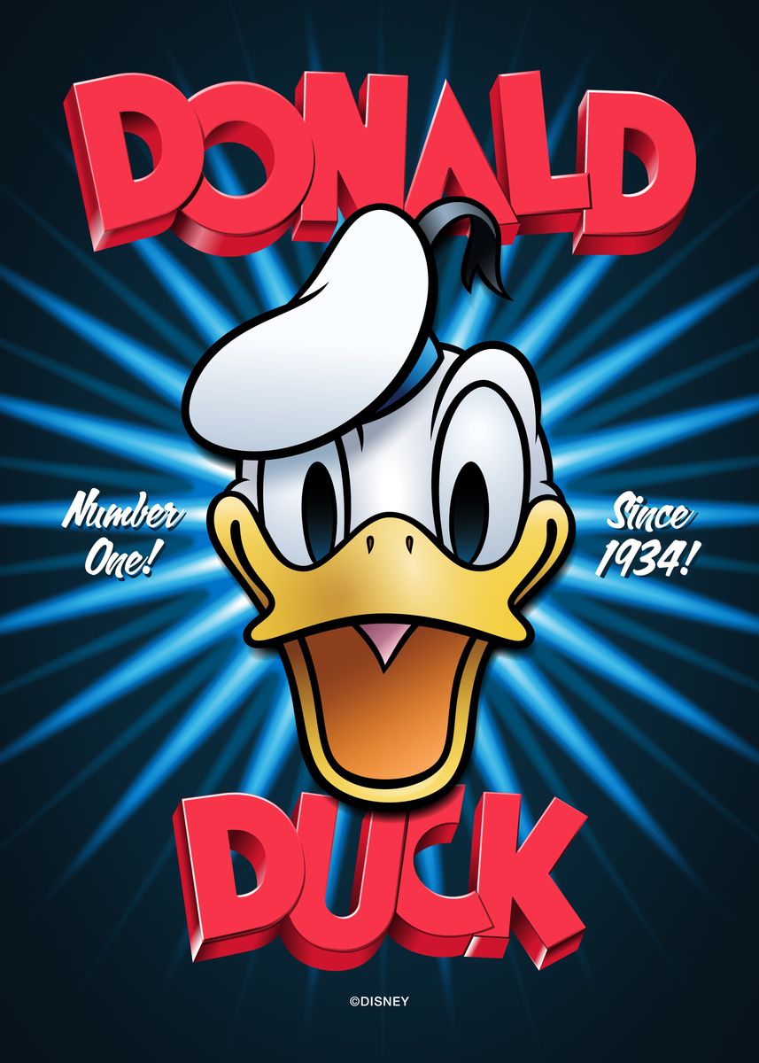 'Big Donald Since 1934' Poster, picture, metal print, paint by Mickey ...